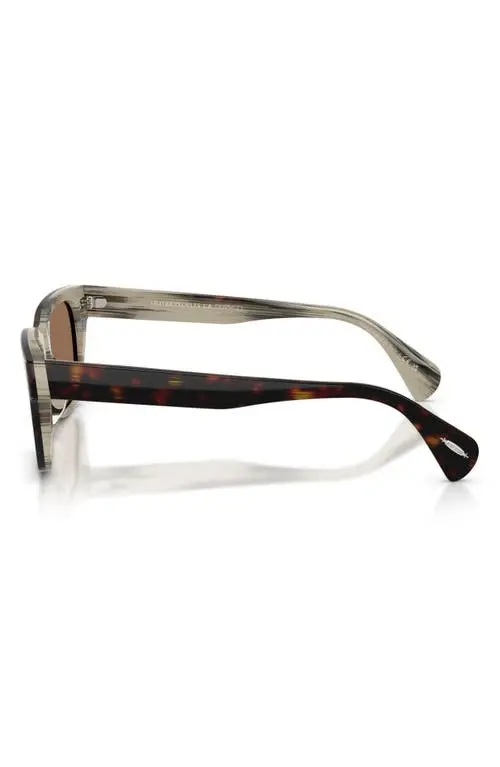 Oliver Spencer Ryce 54mm Square Sunglasses - Horn/brown