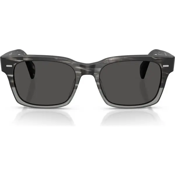 Oliver Spencer Ryce 54mm Square Sunglasses - Semi-matte Storm/grey
