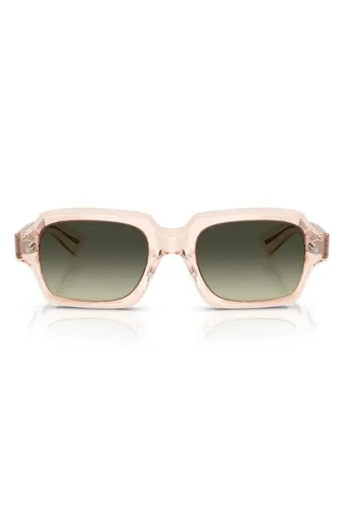 Oliver Spencer Devaney Rectangular Sunglasses - Cherry Blossom/g-15 Gradient