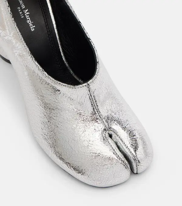 MAISON MARGIELA Tabi 80 Metallic Leather Pumps