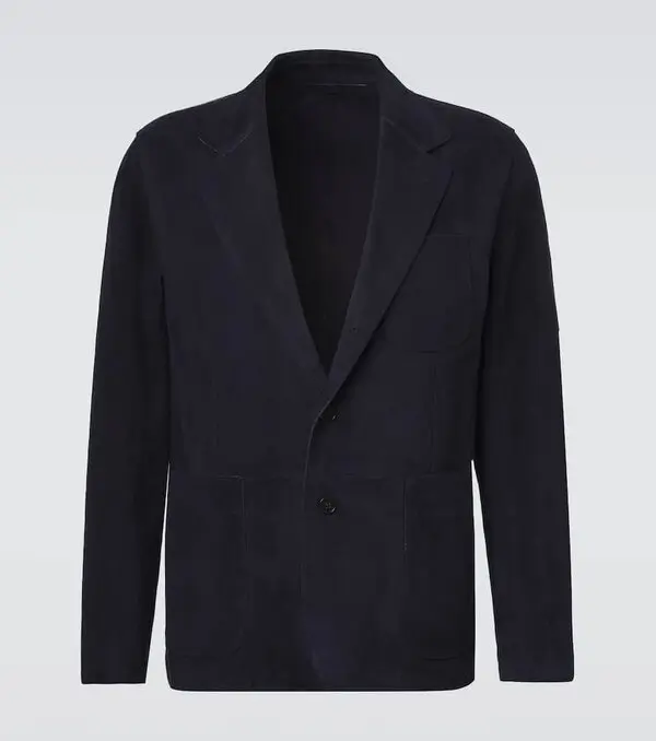 Ralph Lauren Purple Label Suede Blazer