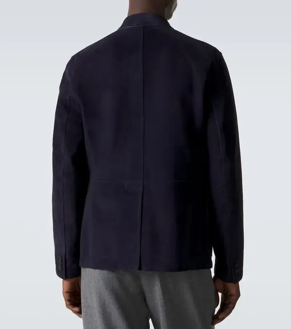 Ralph Lauren Purple Label Suede Blazer