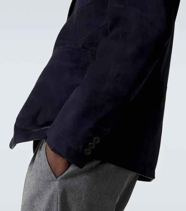 Ralph Lauren Purple Label Suede Blazer