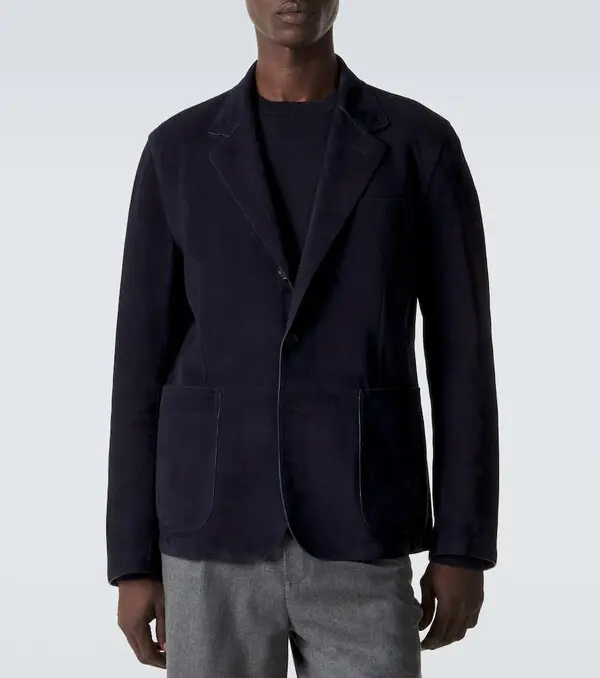 Ralph Lauren Purple Label Suede Blazer