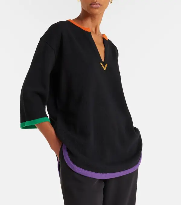 Valentino Garavani Vgold Virgin Wool Sweater