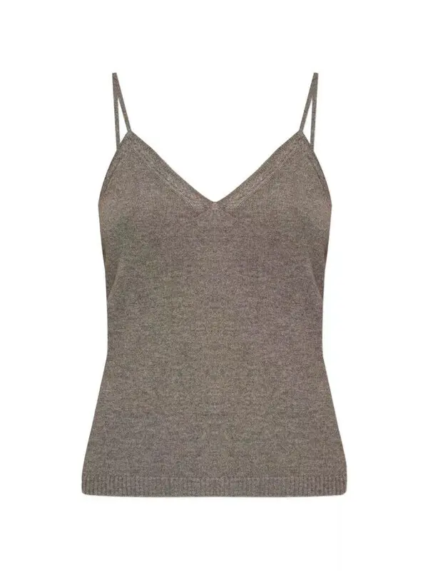 LISA YANG V-neck Strap Top
