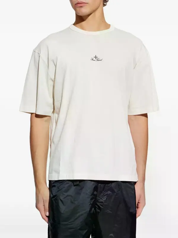 Stone Island Logo-embroidered T-shirt