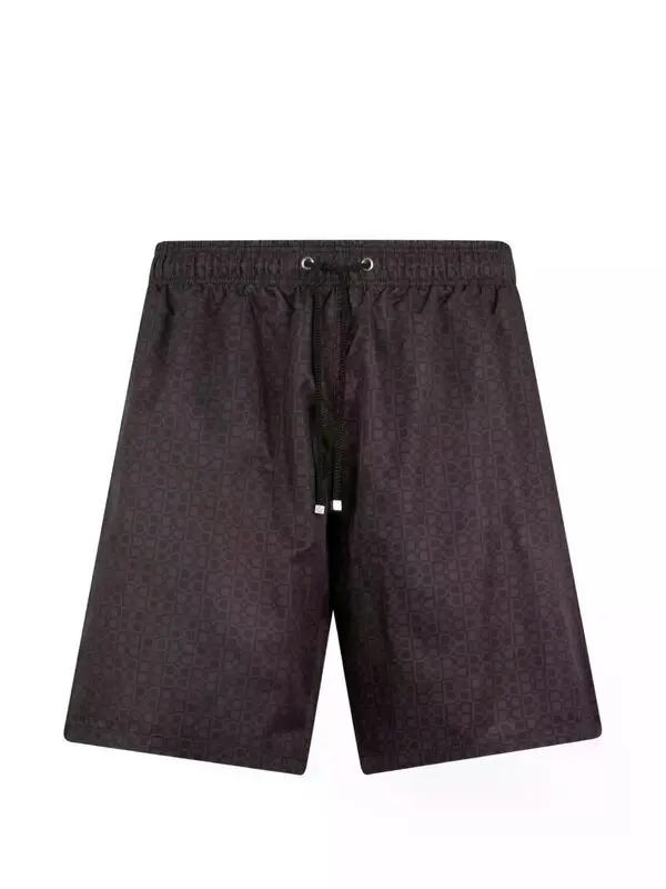 BILLIONAIRE Monogram-pattern Swim Shorts