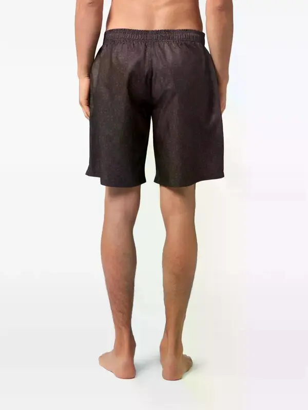 BILLIONAIRE Monogram-pattern Swim Shorts