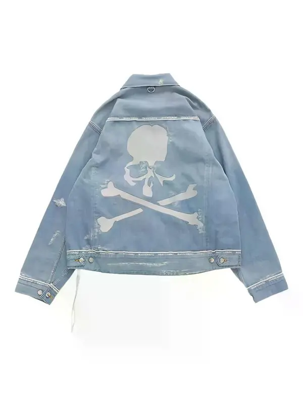 MASTERMIND WORLD Skull-print Denim Trucker Jacket