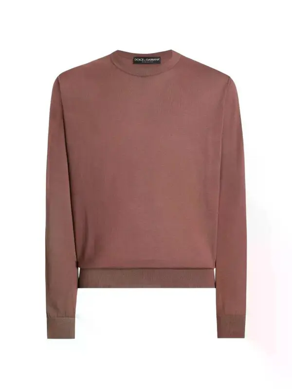 Dolce & Gabbana Crewneck Cashmere Sweater - Brown