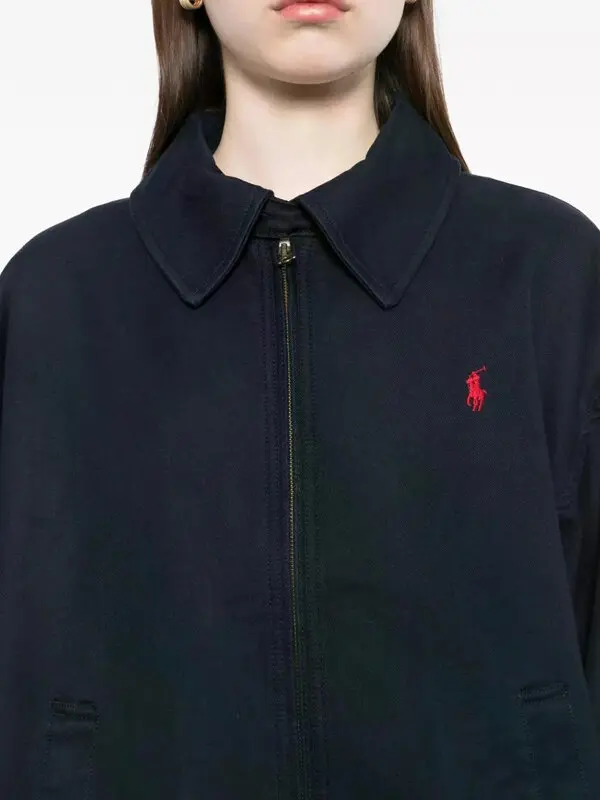Polo Ralph Lauren Logo-embroidered Zip Jacket - Blue