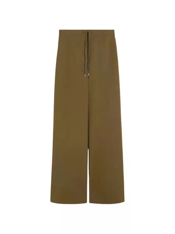 Max Mara Drawstring Palazzo Pants - Brown