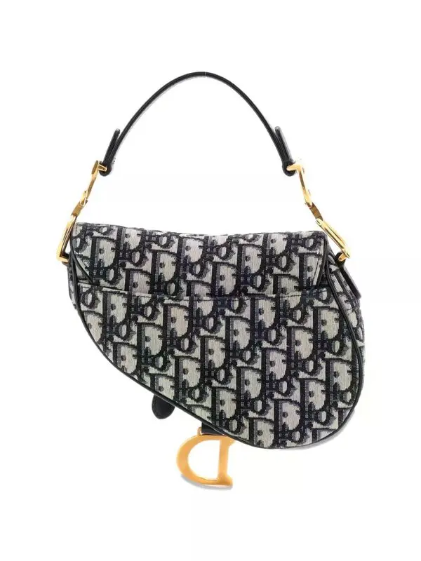 Dior Saddle Handbag Oblique Canvas Mini Shoulder Bag - Blue