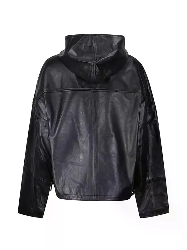 DEADWOOD Hector Hooded Leather Jacket
