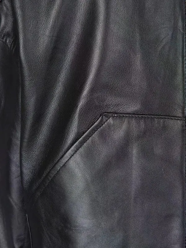 DEADWOOD Hector Hooded Leather Jacket