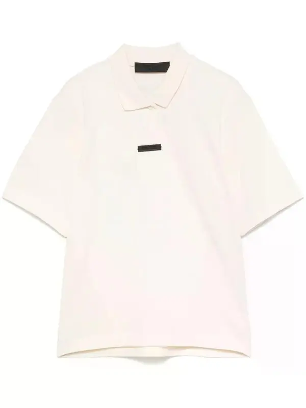 Fear Of God Piqué Cropped Polo Top - Neutrals