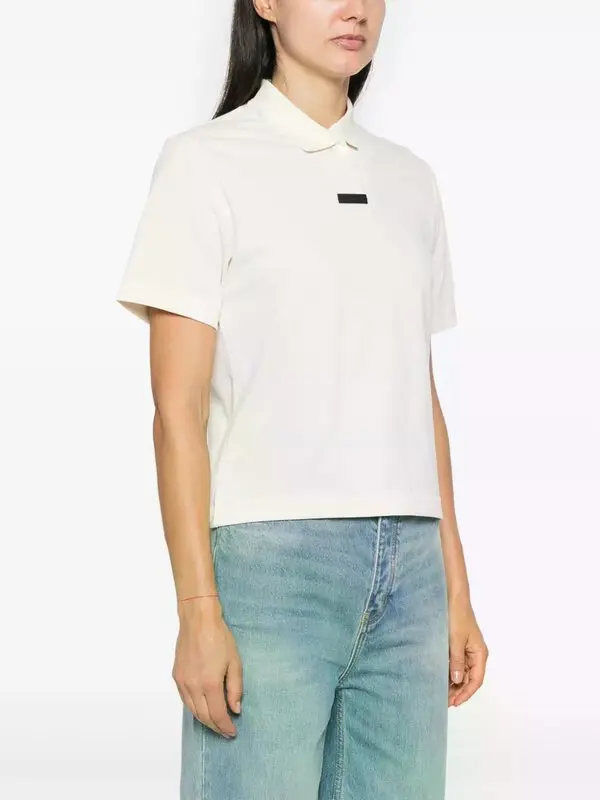 Fear Of God Piqué Cropped Polo Top - Neutrals