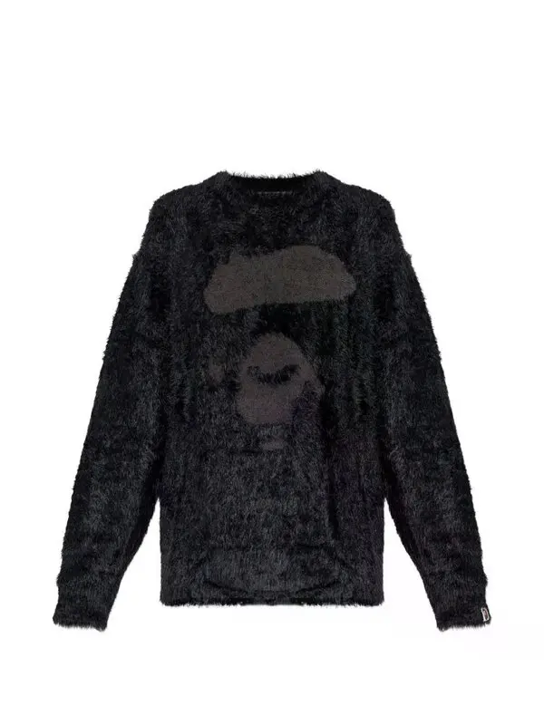A BATHING APE Ape Motif Knitted Sweater