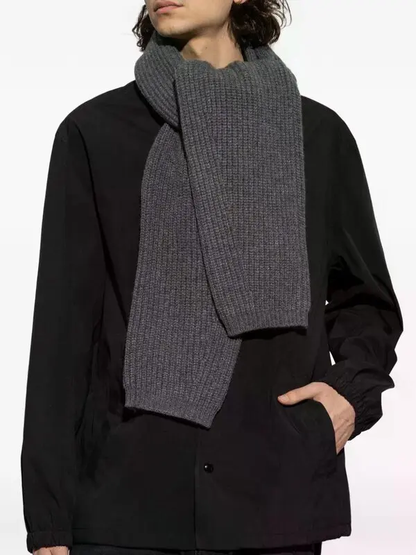 LISA YANG Ribbed Scarf - Grey