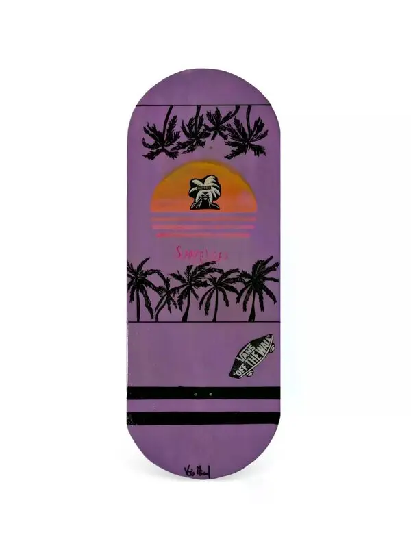VJ’S MIND Balance Art Summer Vibes Skateboard - Purple