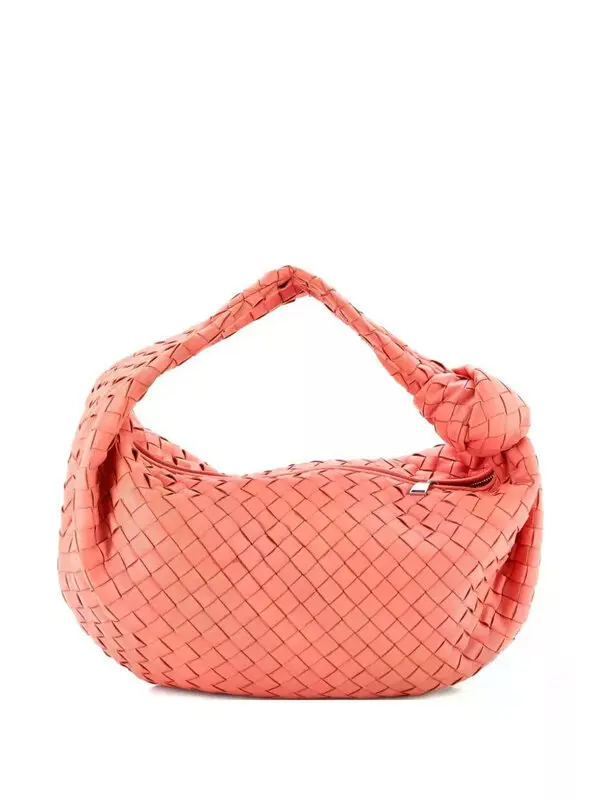 Bottega Veneta Jodie Intrecciato Nappa Medium Hobo Bag - Pink