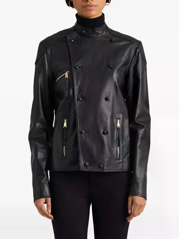 Polo Ralph Lauren Double-breasted Leather Jacket