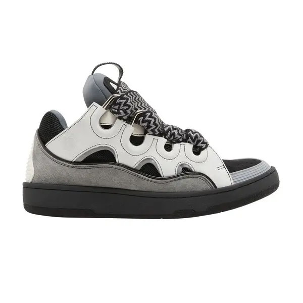 LANVIN Curb Sneakers 'white Anthracite - Grey