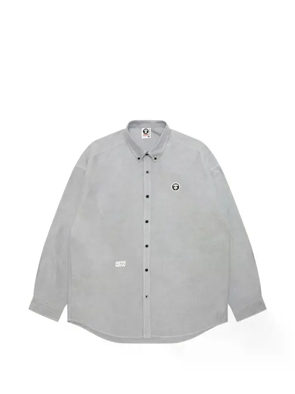 AAPE BY *A BATHING APE Logo-patch Shirt - Grey