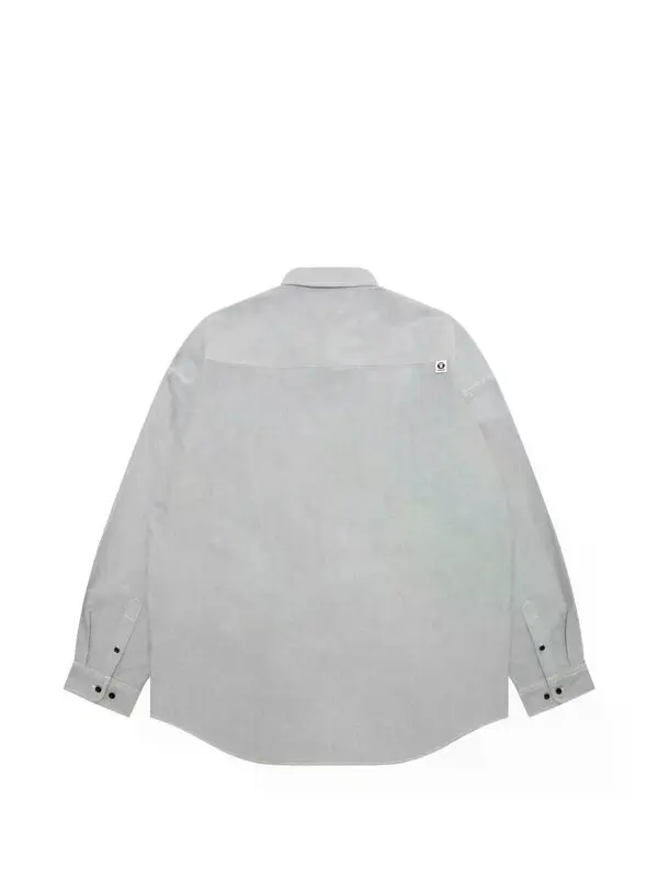 AAPE BY *A BATHING APE Logo-patch Shirt - Grey