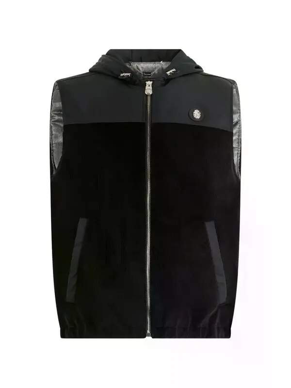BILLIONAIRE Hooded Corduroy Gilet