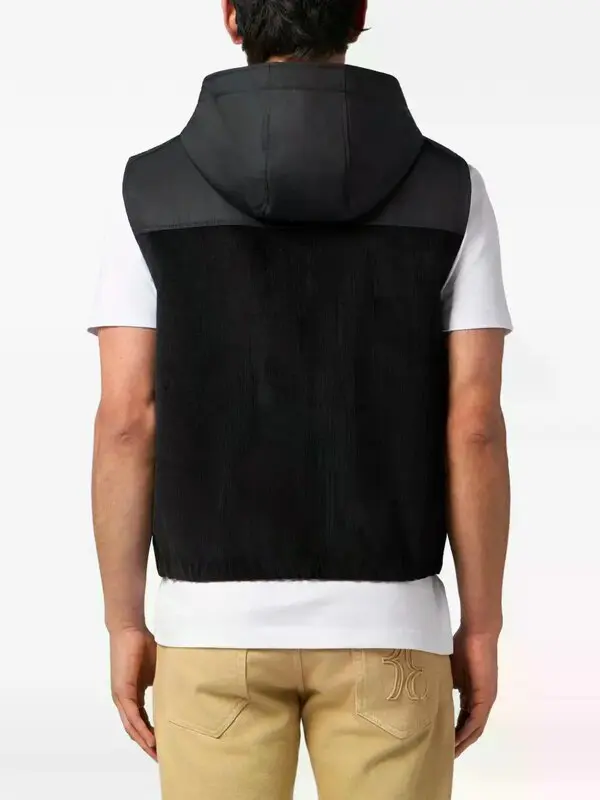 BILLIONAIRE Hooded Corduroy Gilet