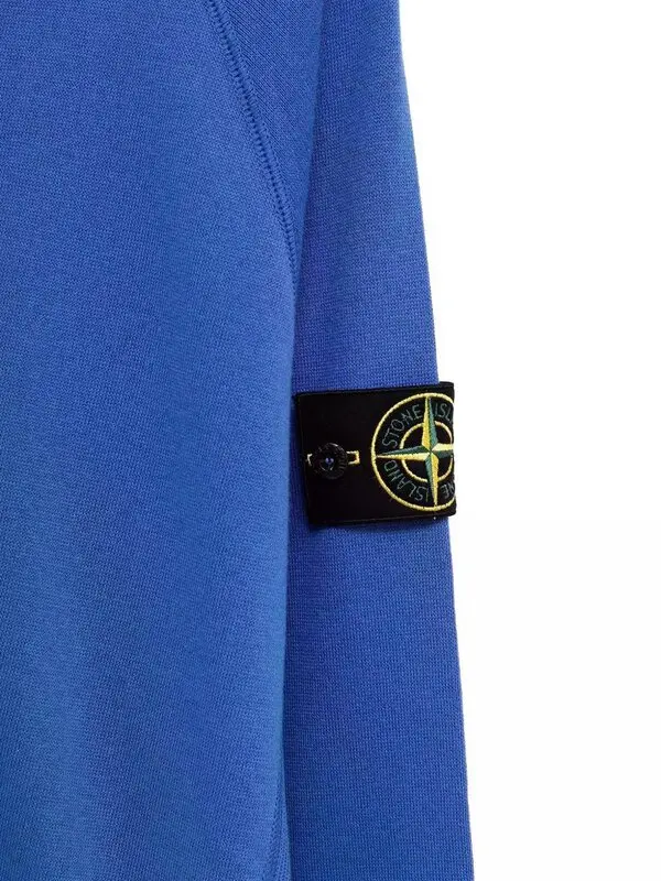 Stone Island Crewneck Sweatshirt With Sleeve Patch