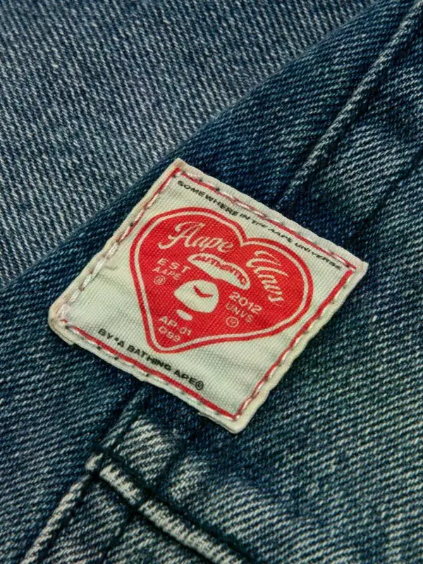 AAPE BY *A BATHING APE Logo Jeans - Blue