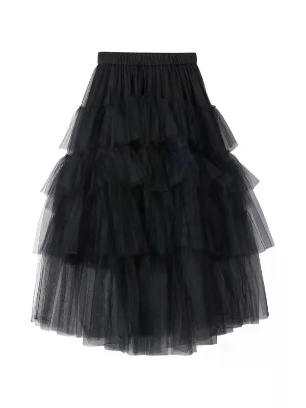 Simone Rocha Tiered Ribbon Midi Skirt