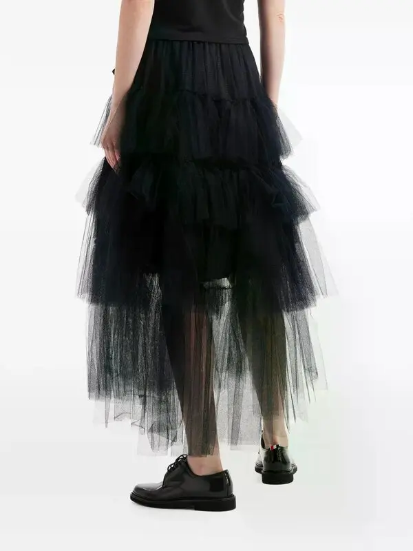 Simone Rocha Tiered Ribbon Midi Skirt