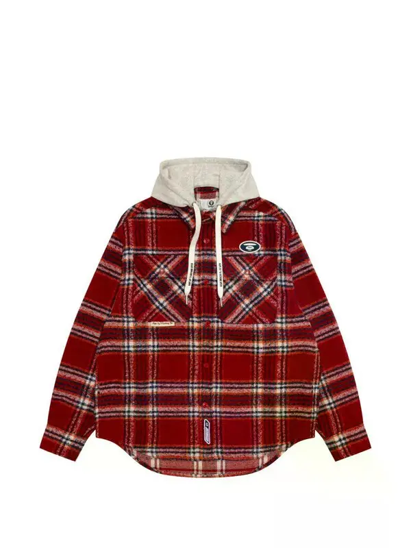 AAPE BY *A BATHING APE Hooded Checked Shirt