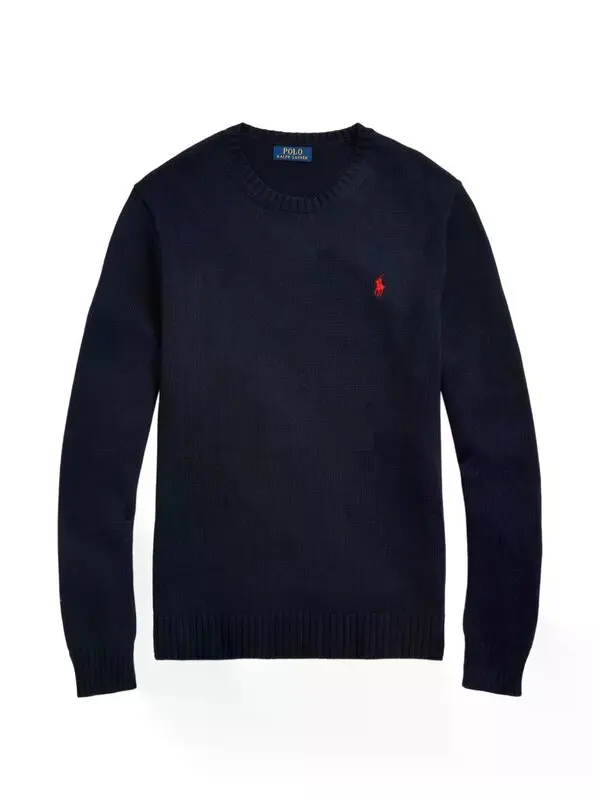 Polo Ralph Lauren Cotton Polo Pony Sweater - Blue