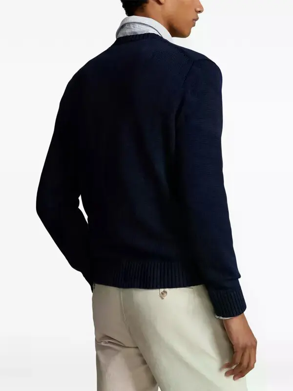 Polo Ralph Lauren Cotton Polo Pony Sweater - Blue