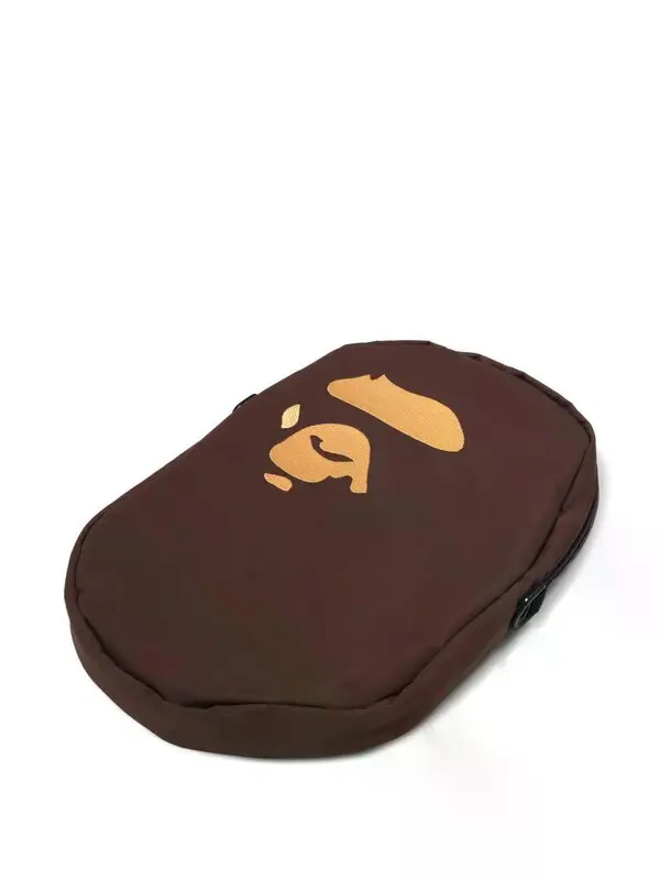 A BATHING APE Logo Messenger Bag - Brown