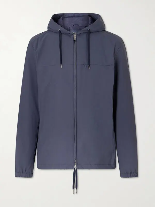Herno Shell Hooded Jacket - Blue