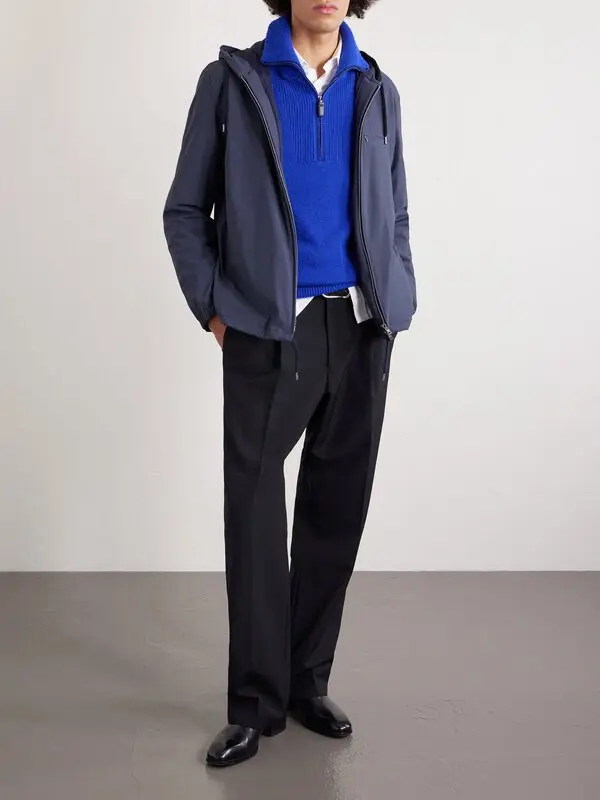 Herno Shell Hooded Jacket - Blue