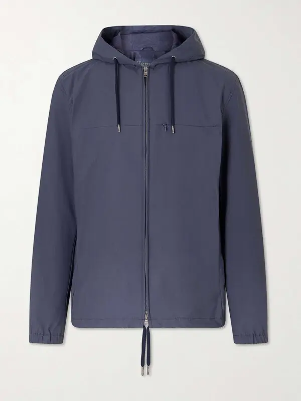 Herno Shell Hooded Jacket - Navy