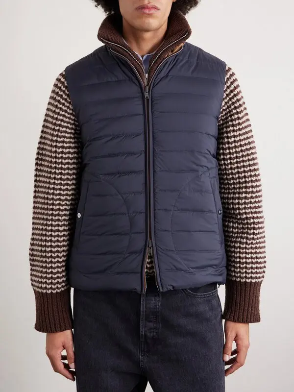 Herno Reversible Quilted Down Gilet - Blue