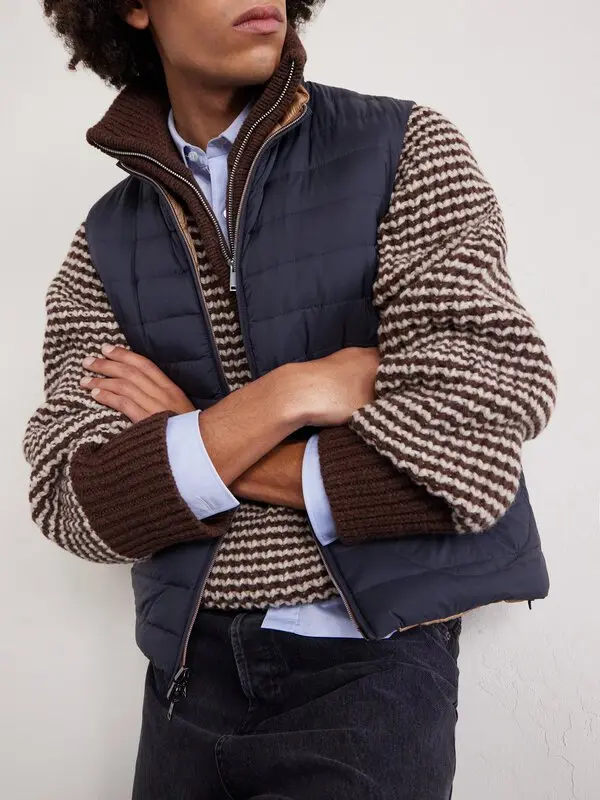 Herno Reversible Quilted Down Gilet - Blue