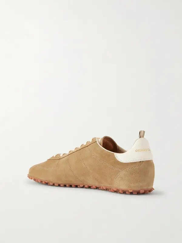 Officine Creative Repertoire 001 Leather-trimmed Suede Sneakers - Brown