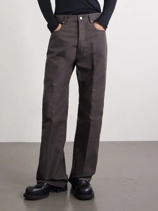 Rick Owens Geth Straight-leg Trousers - Brown