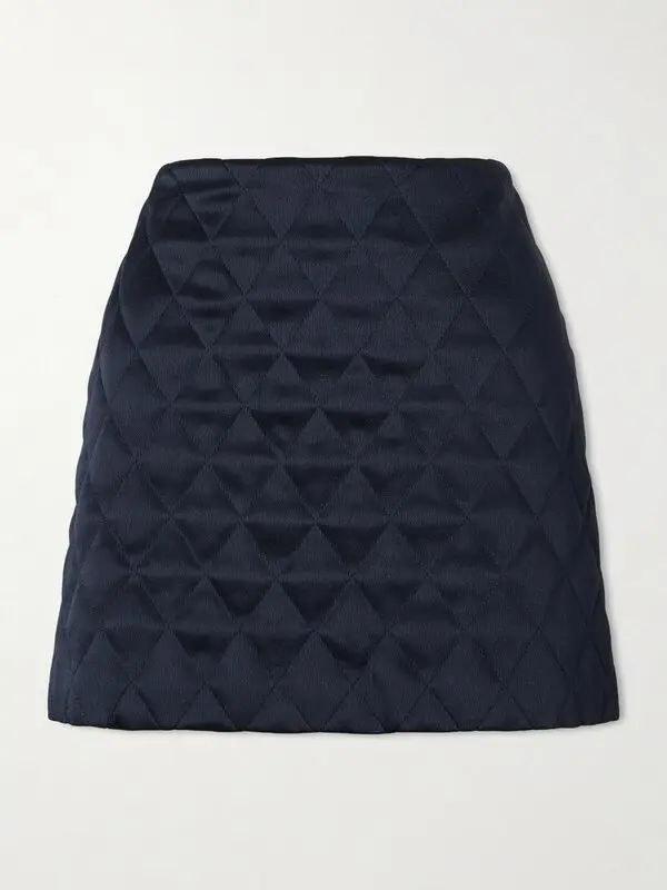 BLAZÉ MILANO Novalis Coci Quilted Mini Skirt
