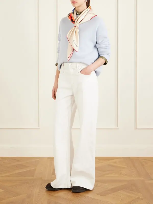 Burberry Printed Silk-twill Scarf - Neutrals