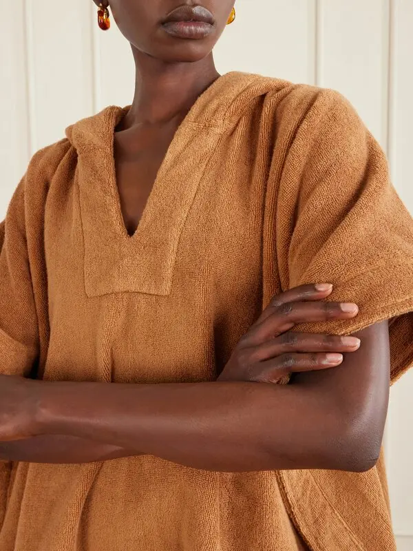 Lisa Marie Fernandez Hooded Cotton-terry Poncho